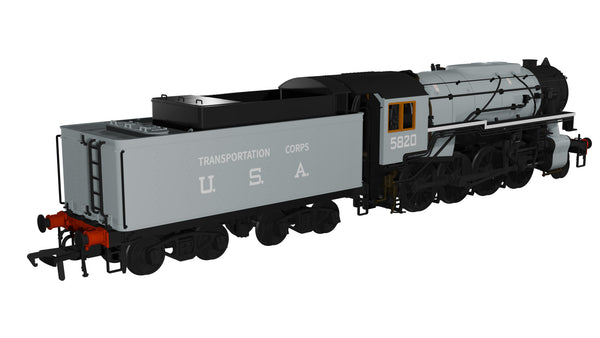 Rapido OO Gauge 926006 USATC S160 2-8-0, ‘5820’, Big Jim, Light Grey w ...