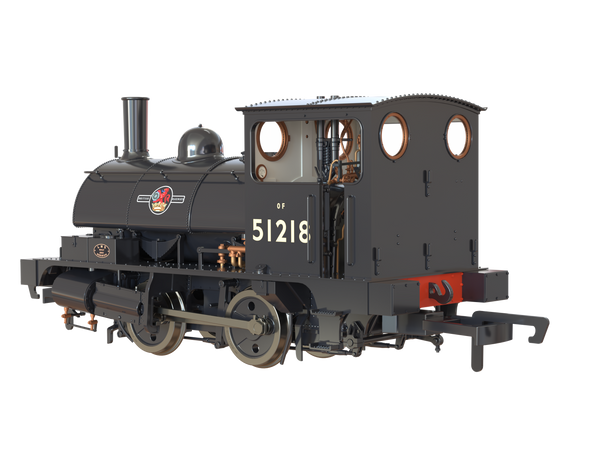 Clark Railworks OO Gauge C1030 L&Y Class 21 Pug, BR Black Late '51218'