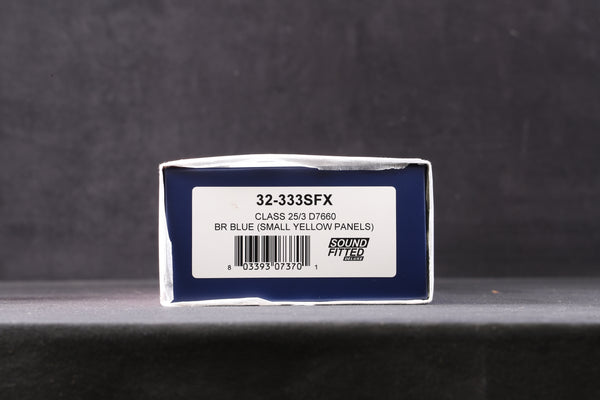 Bachmann OO 32-333SFX Class 25/3 'D7660' BR Blue SYP, DCC Sound - Clark ...
