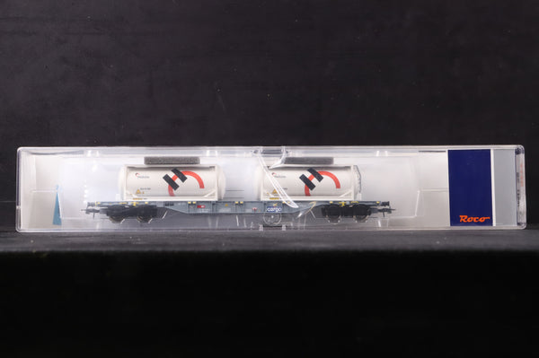 Roco HO Rake of 3 SBB Container Wagons, Incl. 76943, 66623 & 66759 ...