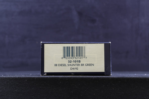 Bachmann OO 32-101B 08 Diesel Shunter BR Green 'D4192' - Clark Railworks