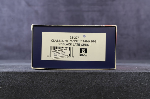 Bachmann OO 32-207 Class 8750 Pannier Tank '9761' BR Black L/C, DCC Fi ...
