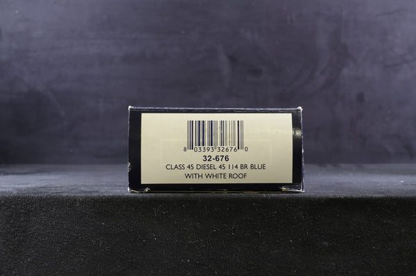 Bachmann OO 32-676 Class 45 Diesel '45114' BR Blue With White Roof ...