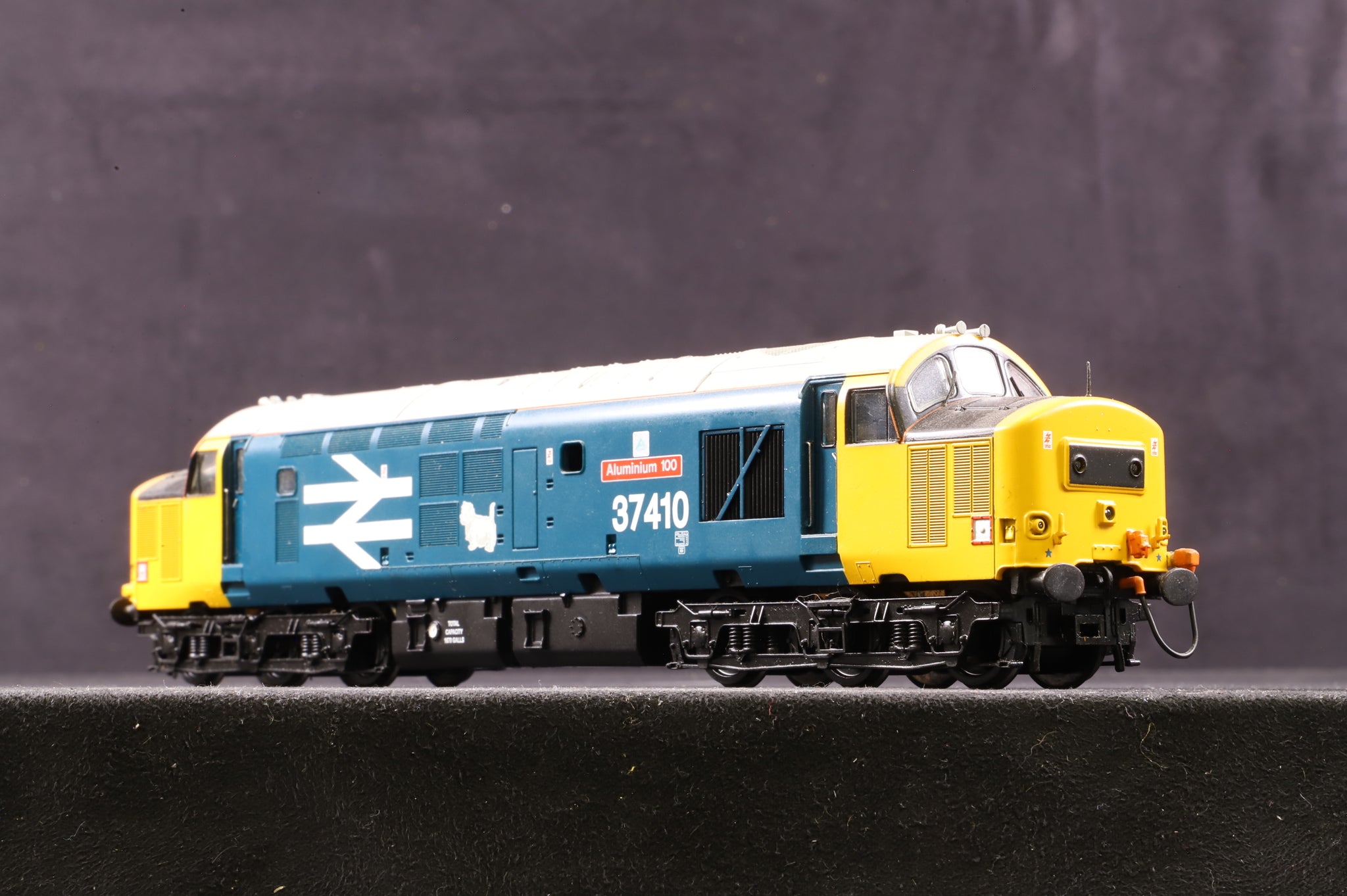 Bachmann OO 32-382 Class 37/4 Diesel '37410' 'Aluminium 100' BR Blue L ...