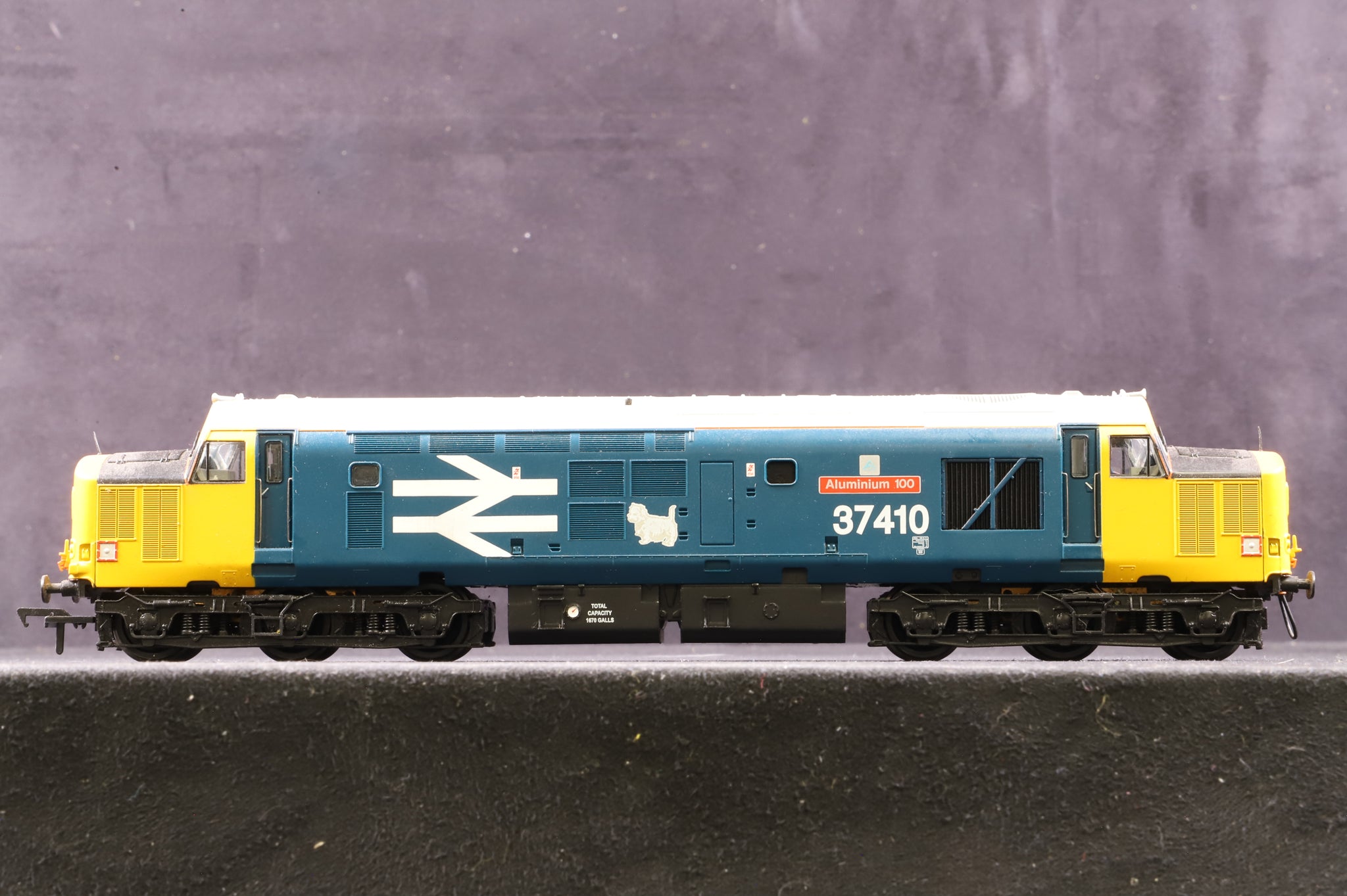 Bachmann OO 32-382 Class 37/4 Diesel '37410' 'Aluminium 100' BR Blue L ...