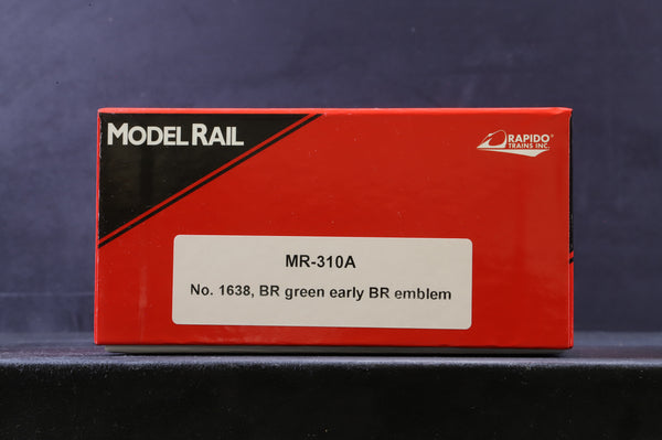 Model Rail/Rapido OO MR-310A Class 16XX No.1638 in BR Green w/ Early C ...