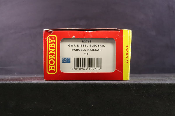 Hornby OO R2768 GWR Parcels Railcar No.34 in GWR Choc/Cream Livery ...