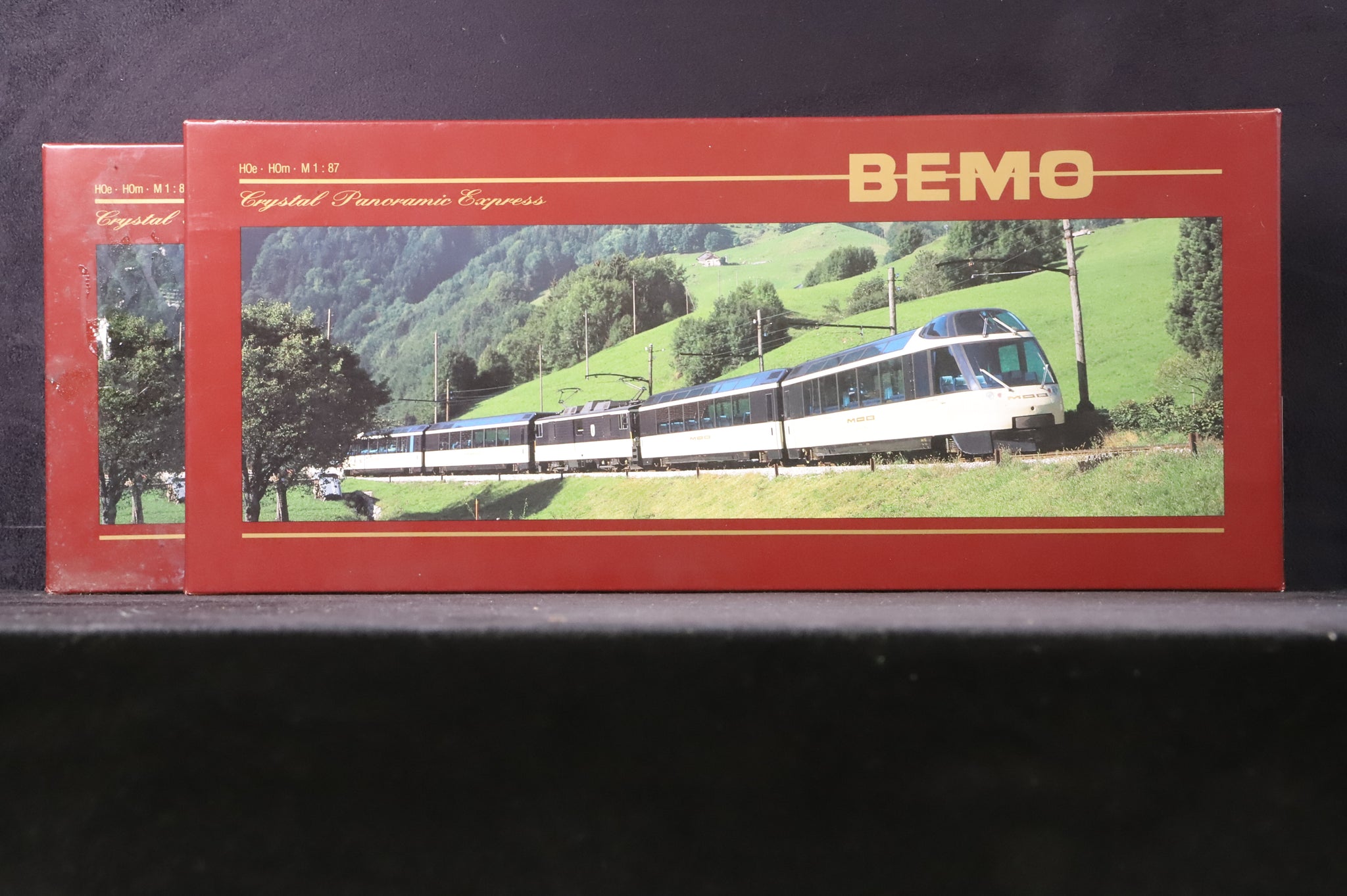 Bemo HOm 7480 300 & 7488 300 Crystal Panoramic Express Train Pack ...